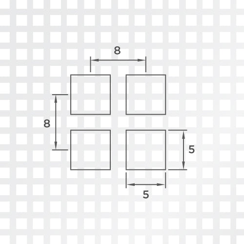 C5 U8 - Perforated Sheet - Aluminium - 1000x2000mm - Mesh Warehouse ...